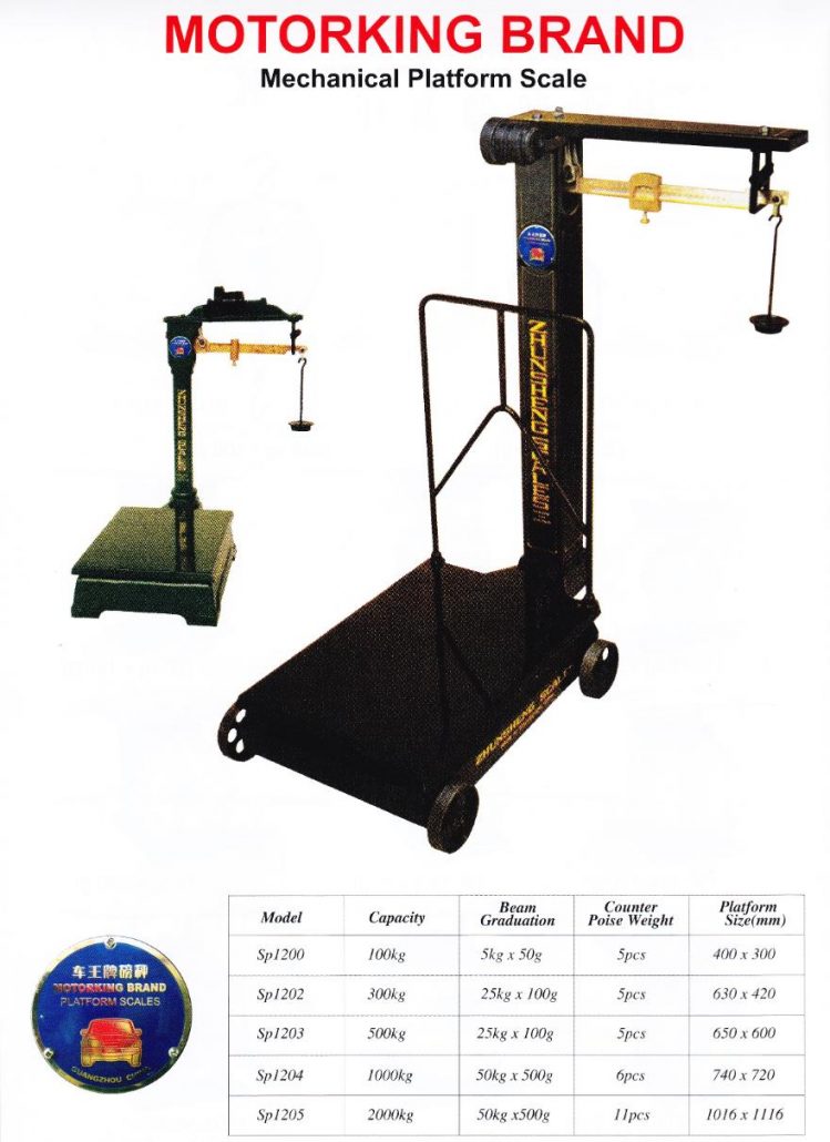 Motorking Mechanical Platform Scale – GUAN LEE PRECISION & MARKETING ...
